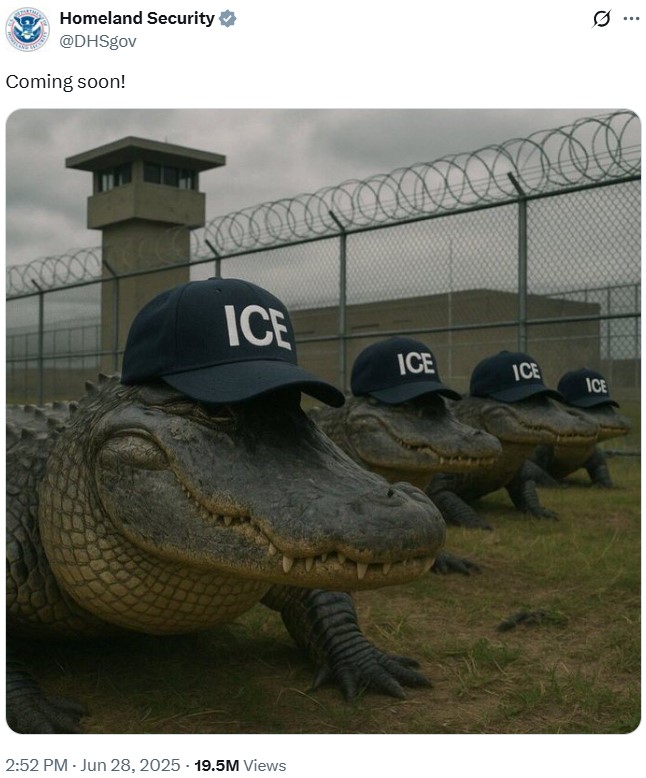 Homeland Security ICE Alligators Meme | Alligator Alcatraz | Know Your Meme