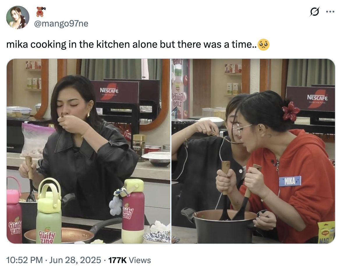 mika cooking in the kitchen alone but there was a time..🥺 | But There ...
