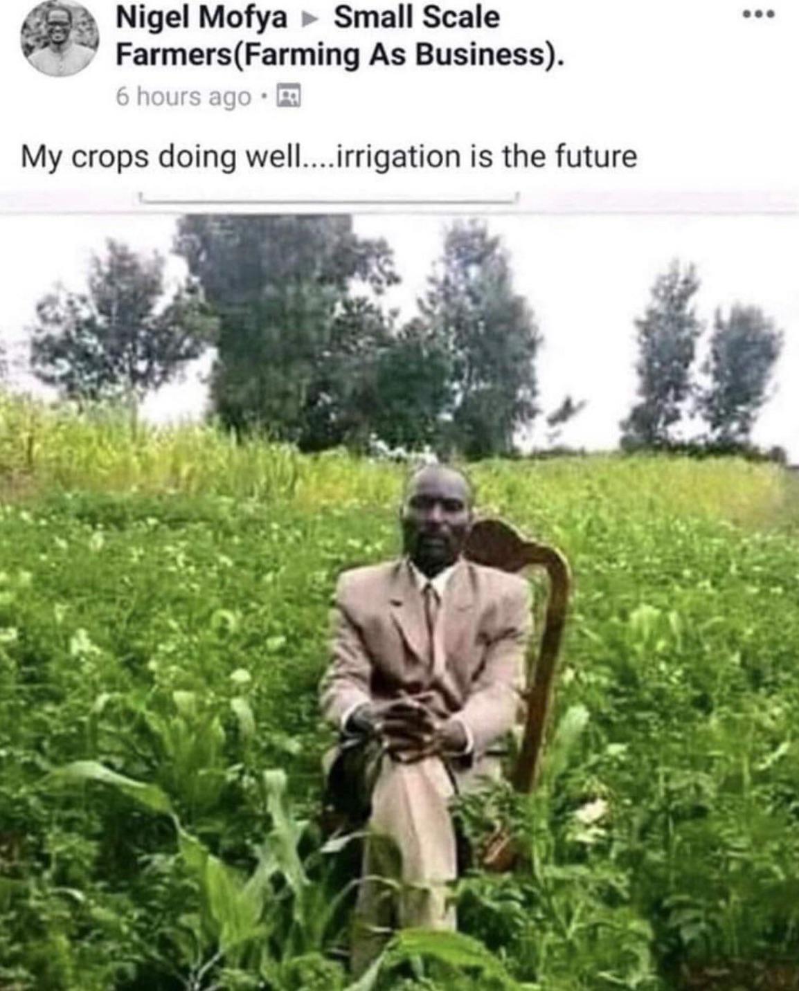His crops doing well.... | /r/memes | Know Your Meme