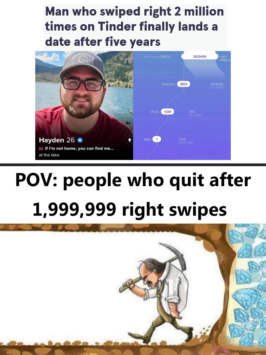 99% of gamblers quit right before they hit big | /r/memes | Know Your Meme