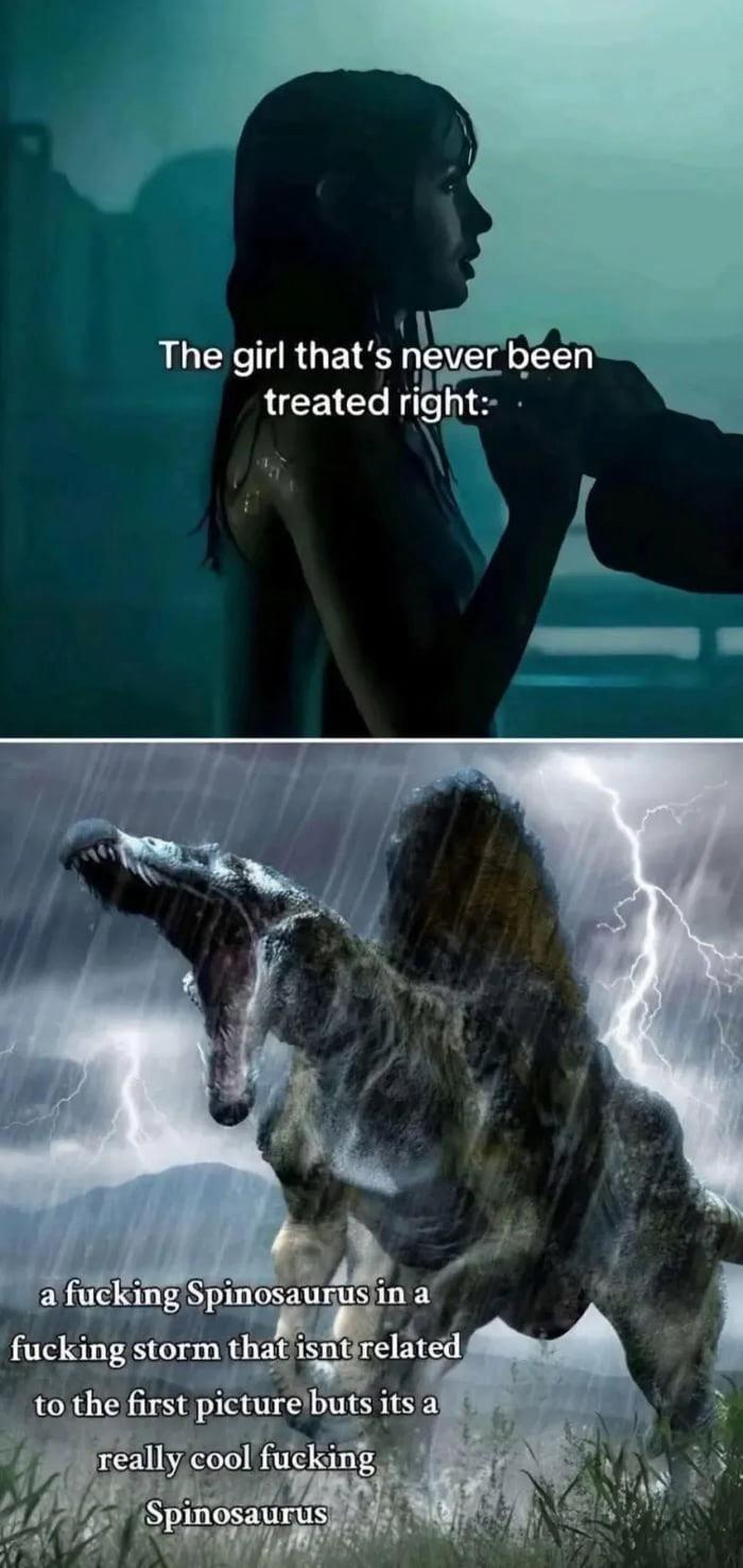 To be fair, it is a really cool Spinosaurus | /r/memes | Know Your Meme