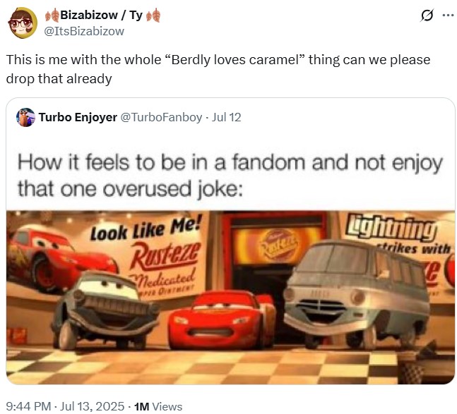 This is me with the whole “Berdly loves caramel” thing can we please ...