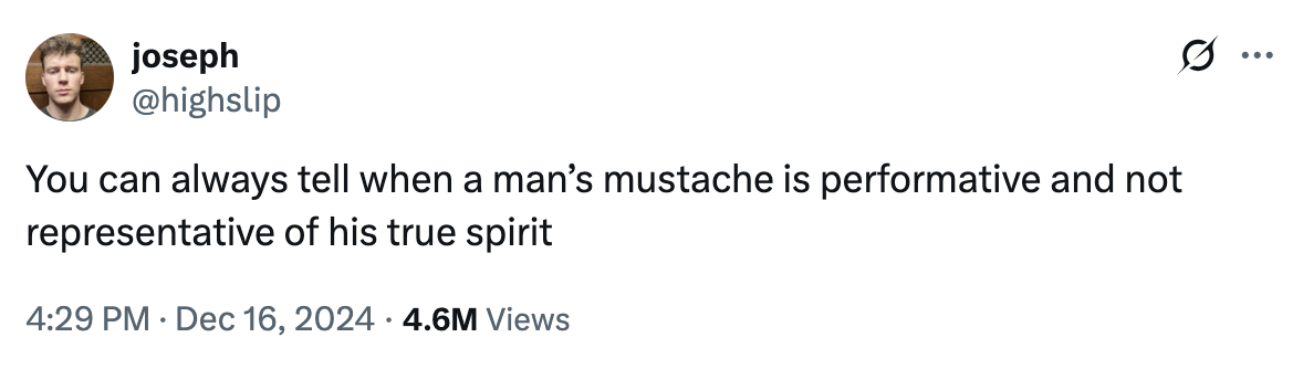 You can always tell when a man’s mustache is performative and not ...