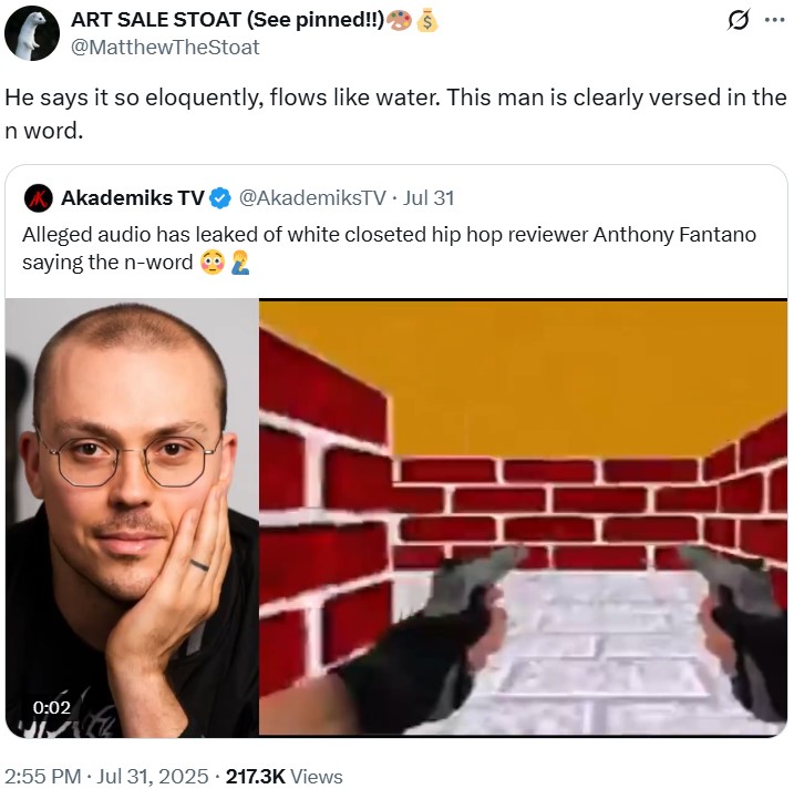He says it so eloquently | Anthony Fantano Trayvon Martin / Racist Slur ...