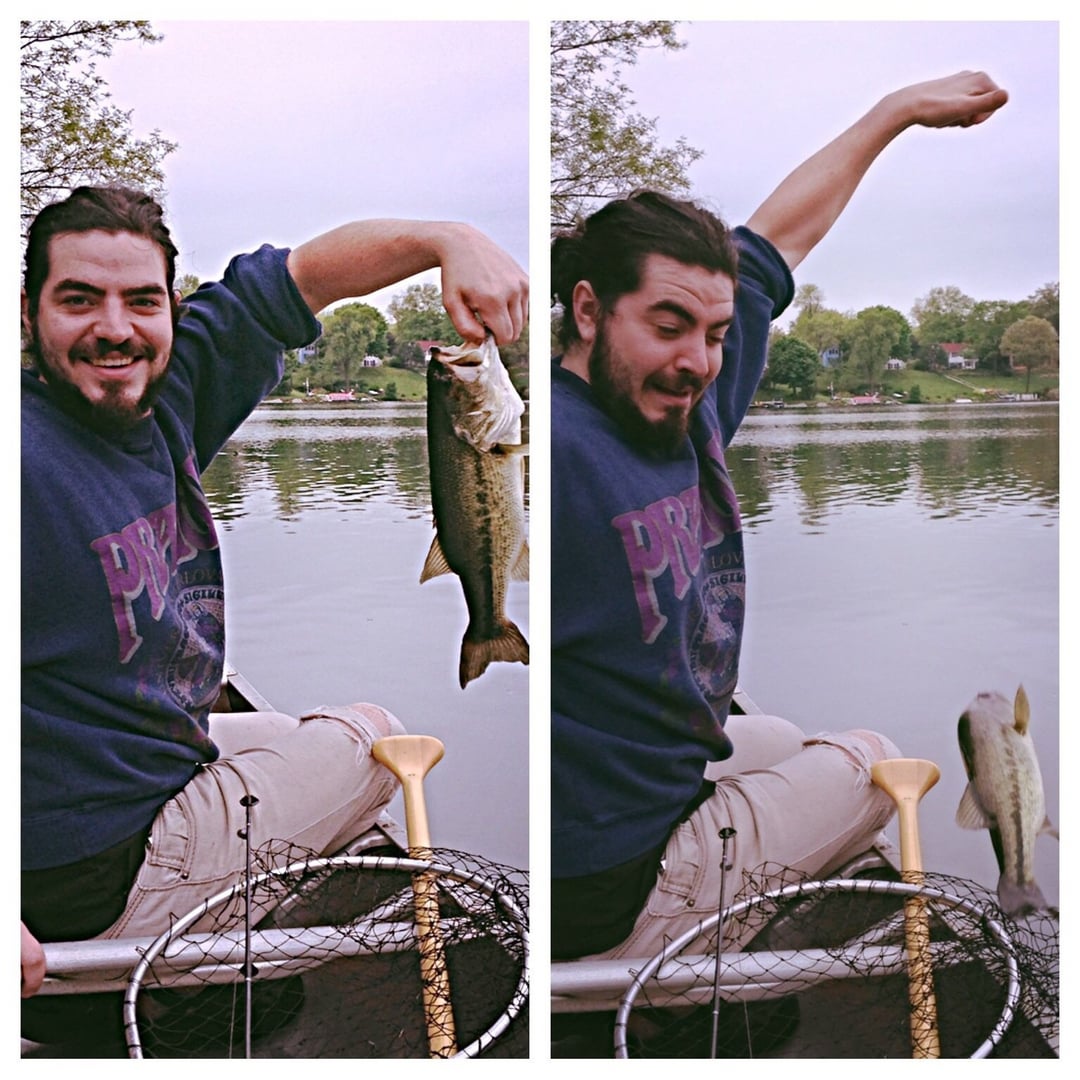 A fishing fail | Perfectly Timed Photos | Know Your Meme