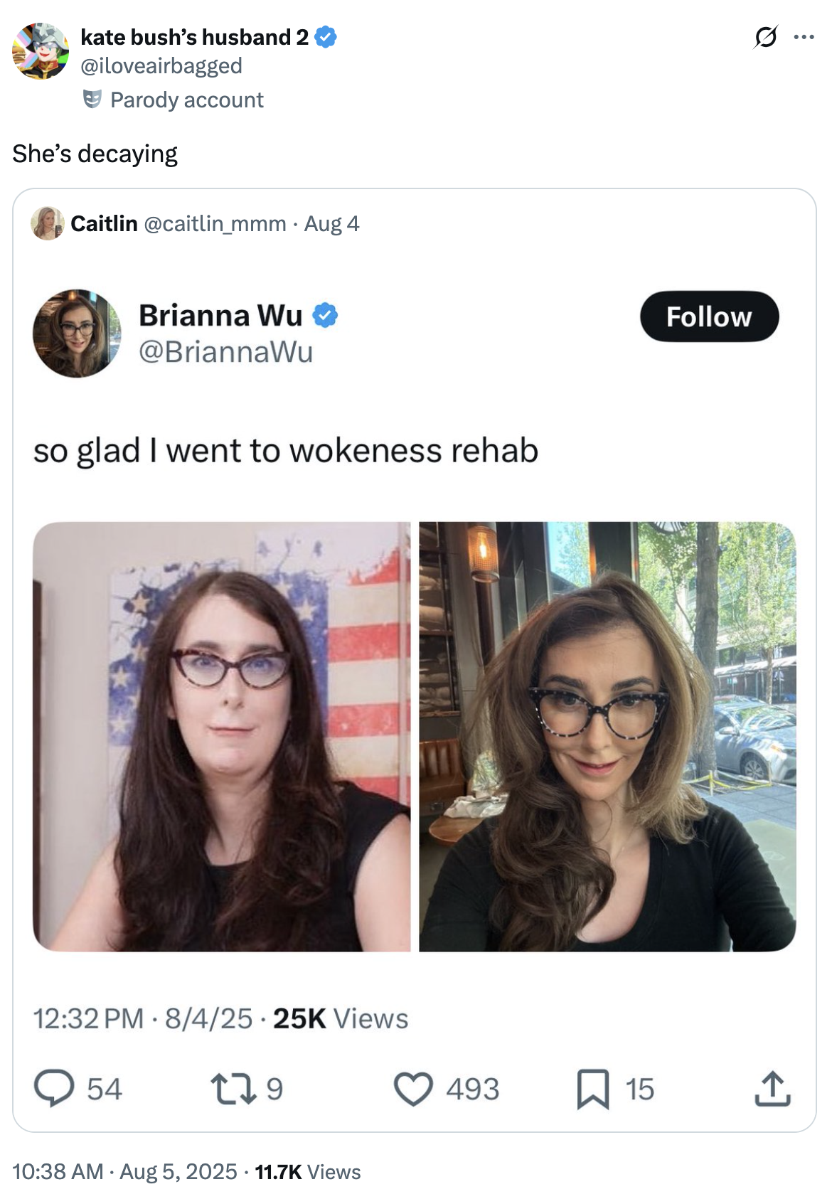 She’s decaying | Brianna Wu "So Glad I Went to Wokeness Rehab" Tweet ...