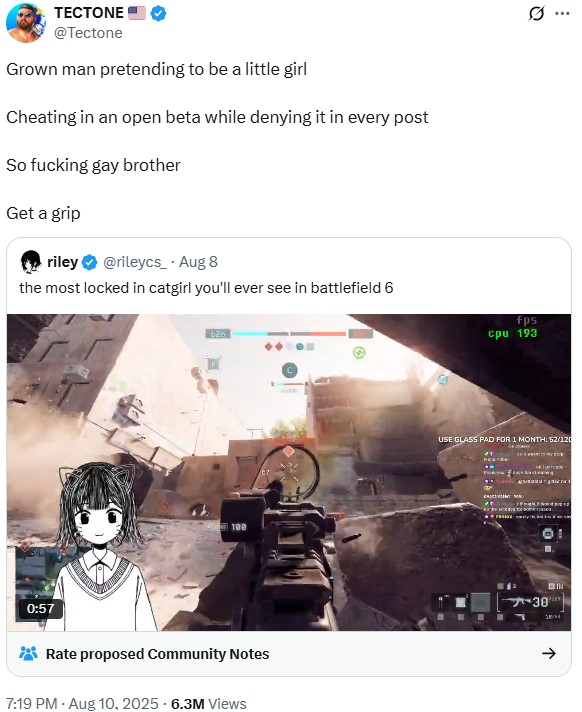 Tectone "Grown man pretending to be a little girl." | RileyCS Cheating ...