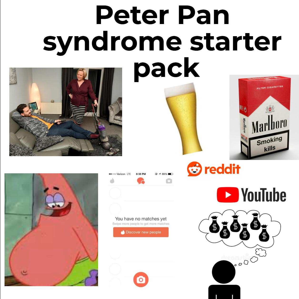 Puer Aeternus, latin for eternal boy (Peter Pan syndrome) starter pack ...