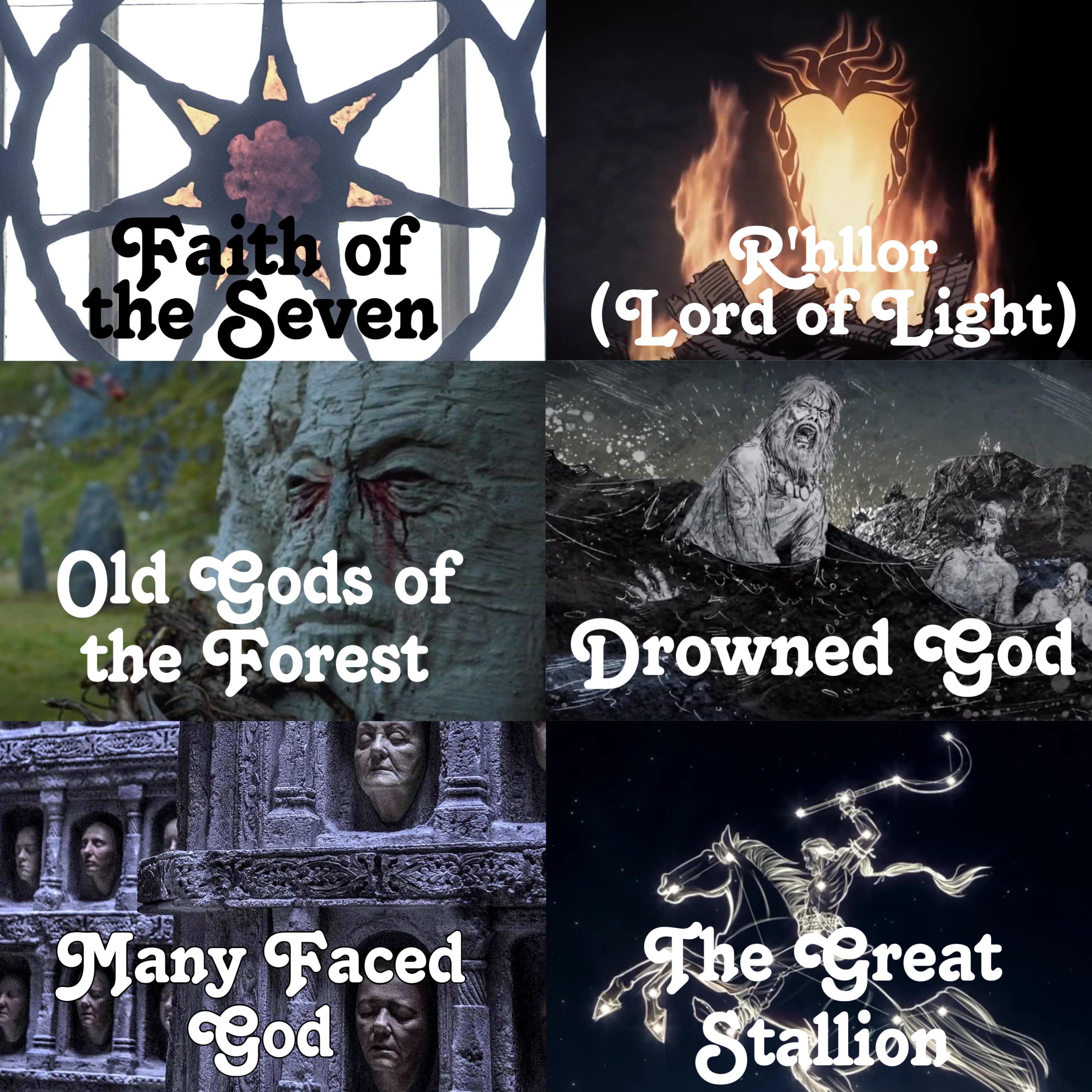 Were any of the different gods the actual god/gods with power in GOT ...