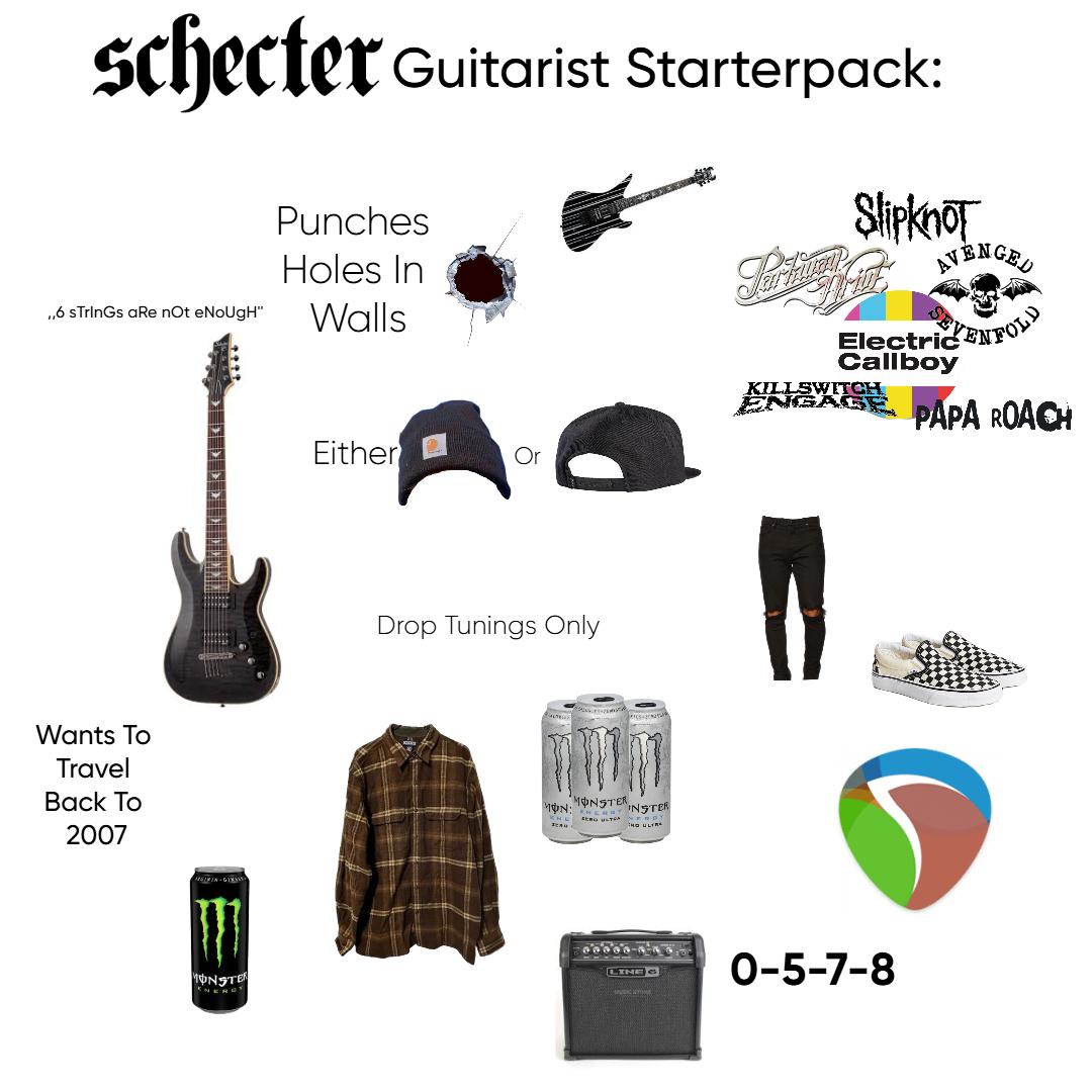 Schecter guitarist Starterpack (i know slipknot and PWD dont use ...