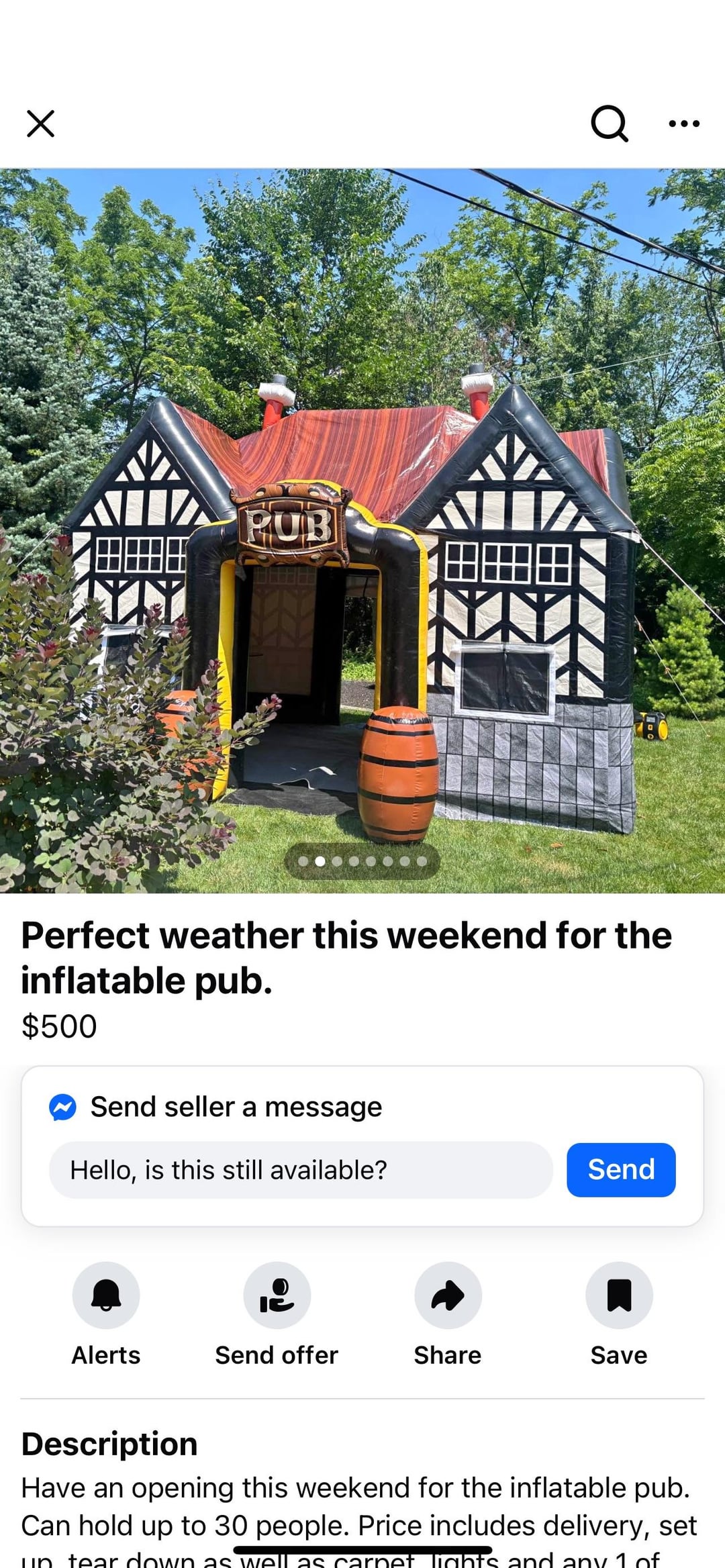 An inflatable pub | Know Your Meme