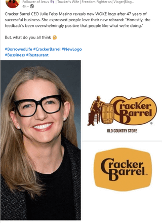 What did you think? | Cracker Barrel New Logo Change | Know Your Meme