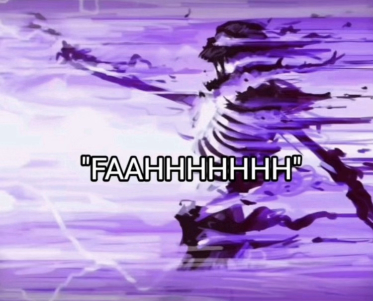 purple skeleton fah | Fahh | Know Your Meme