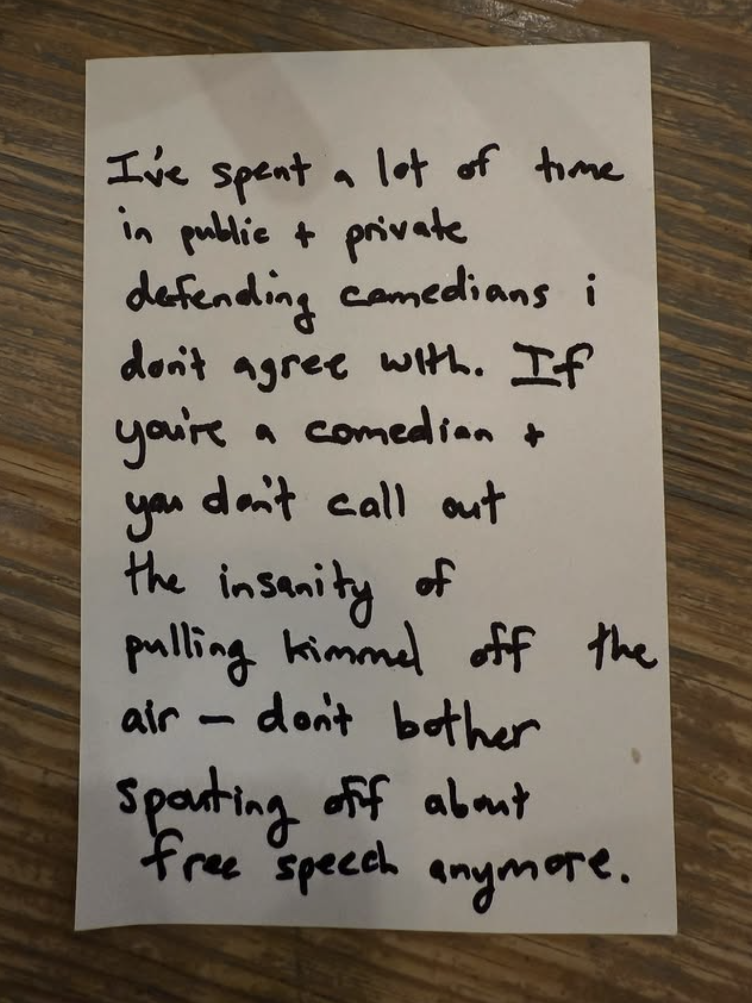 Mike Birbiglia Instagram post | Jimmy Kimmel's ABC Suspension | Know ...