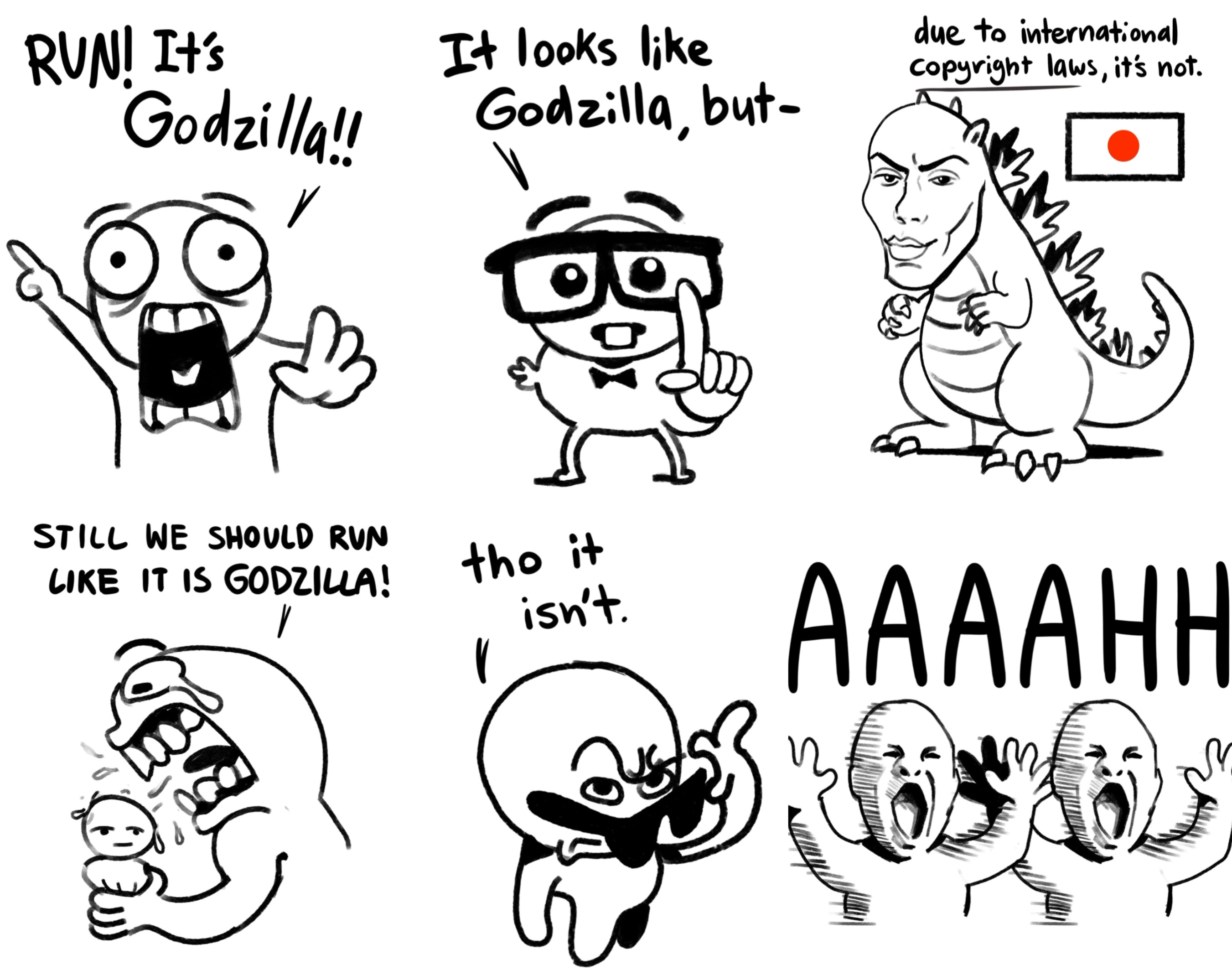 Run ! It’s Godzilla! | Run! It's Godzilla! | Know Your Meme