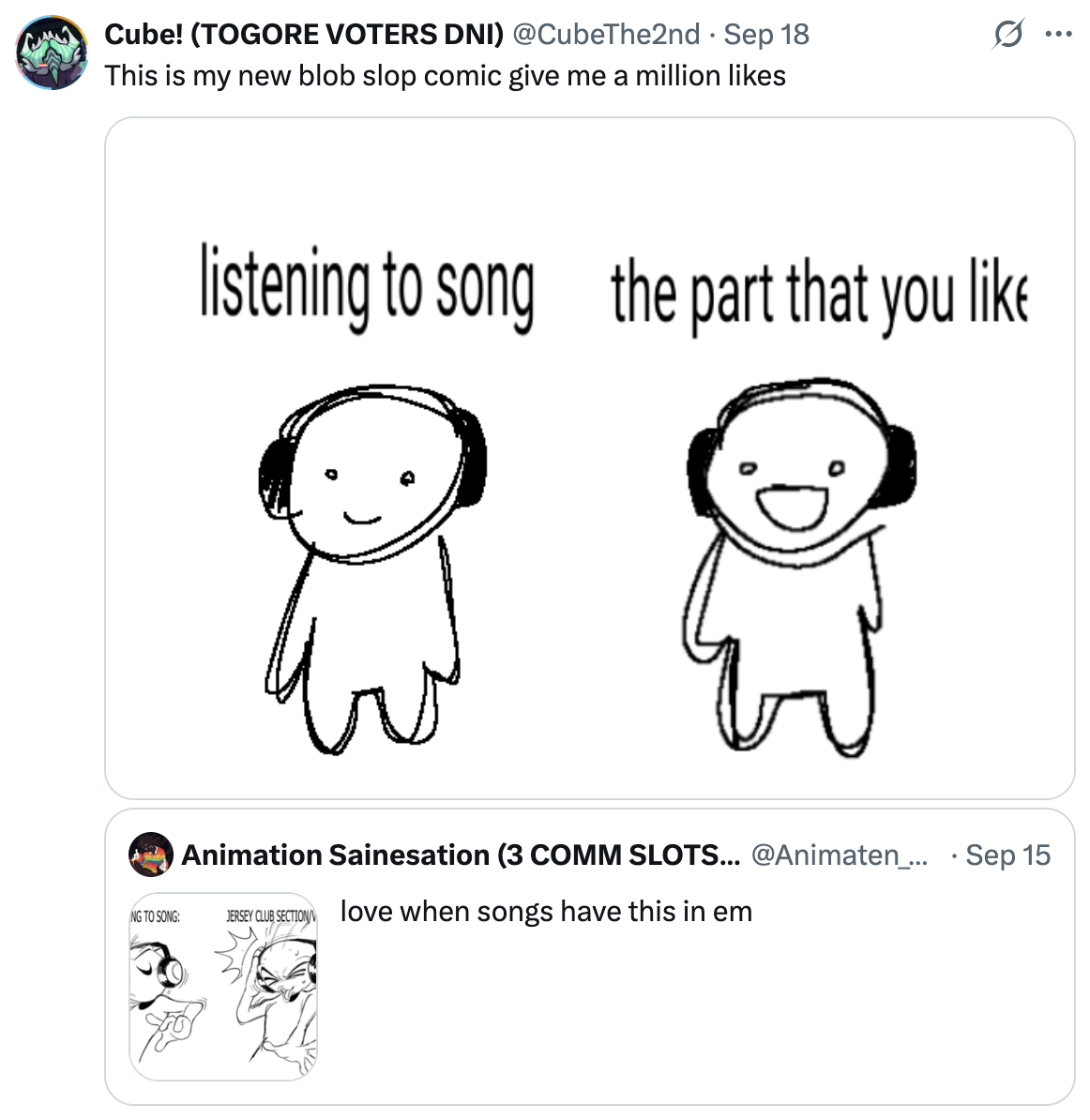 This is my new blob slop comic give me a million likes | Jersey Club ...