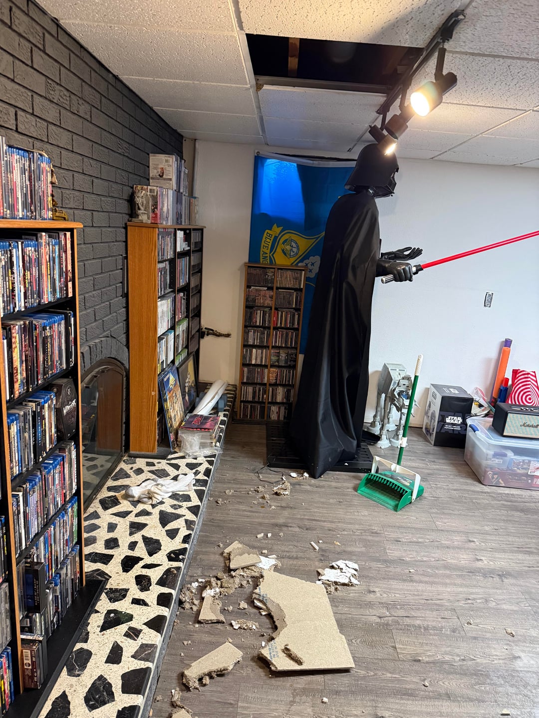 The ceiling leaked and fell | Know Your Meme