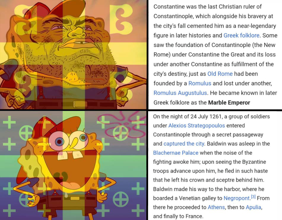 How the reign of Constantine XI ended vs how the reign of Baldwin II ...
