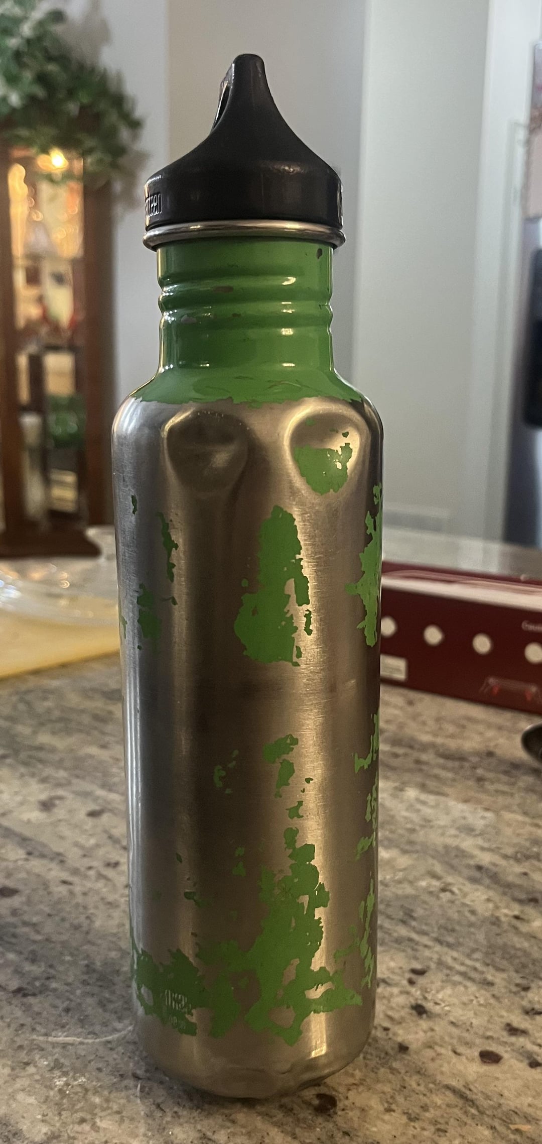 This water bottle has seen better days | Know Your Meme