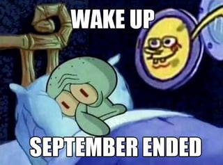It's October | Squidward Trying to Sleep | Know Your Meme