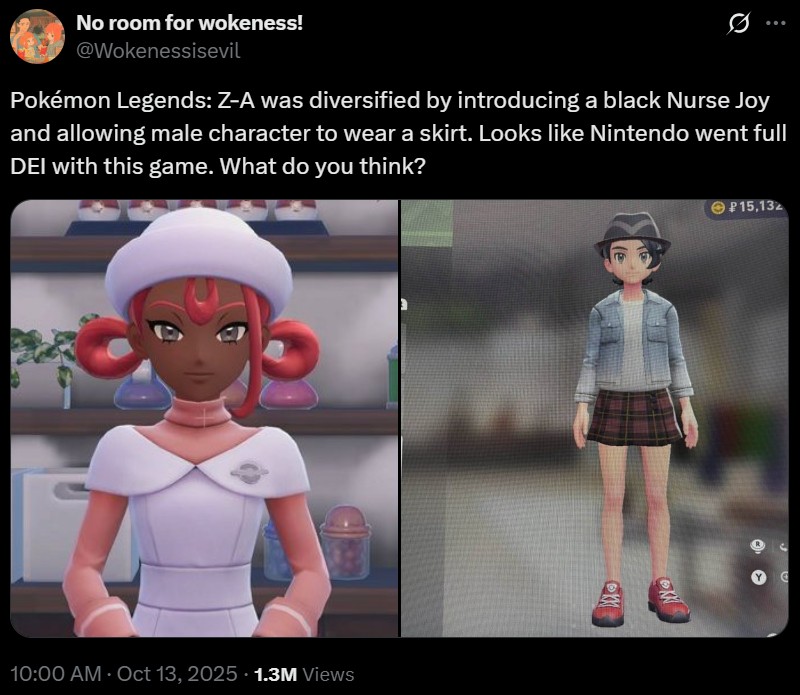 Pokemon Went Full DEI | Black Nurse Joy (Pokemon Legends: Z-A) | Know ...