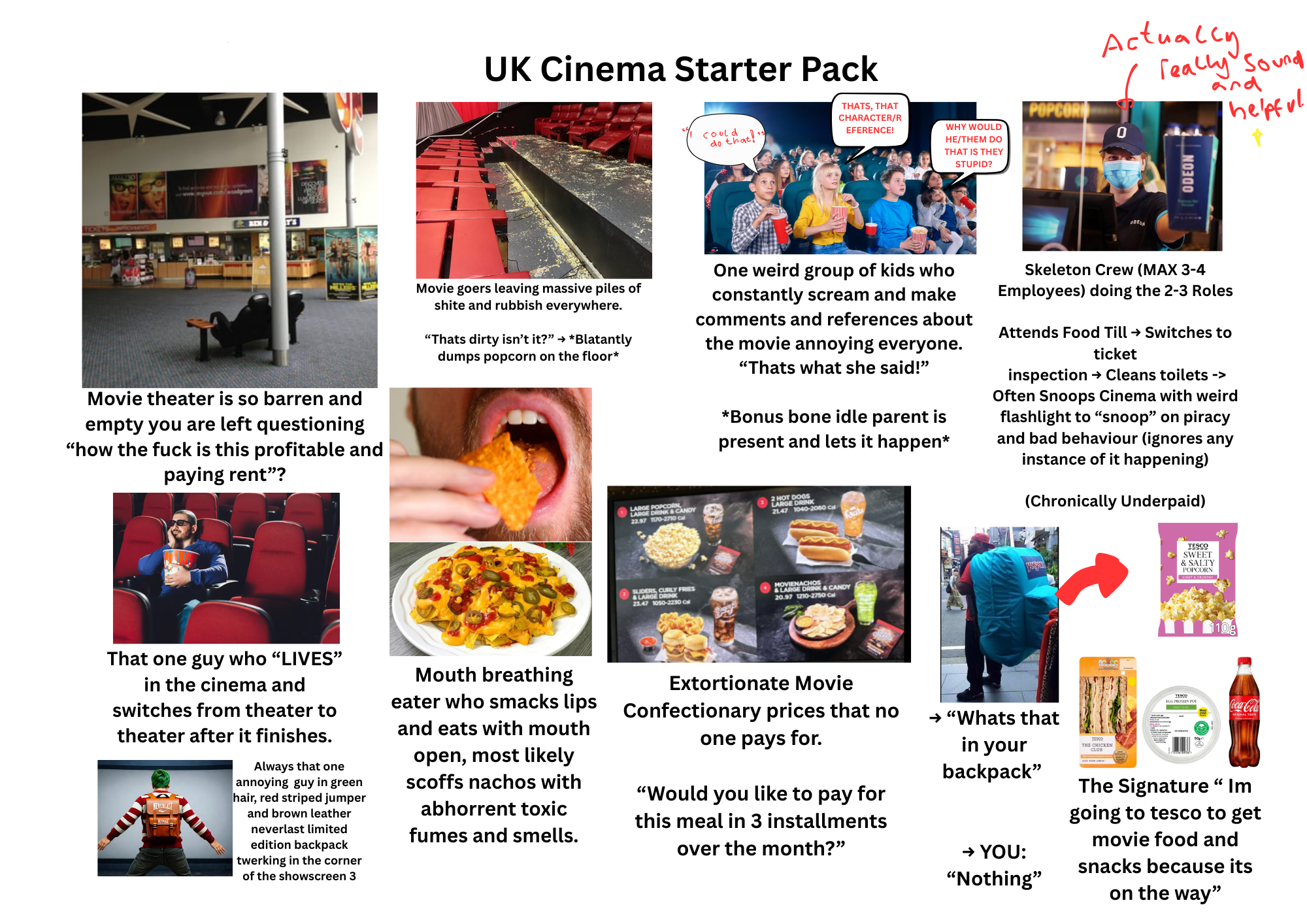 UK Cinema Starter Pack | /r/starterpacks | Know Your Meme