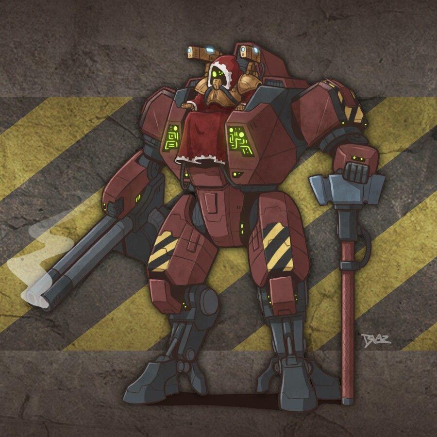 Ad mech would be like "tech heresy" but then show up in one of these ...