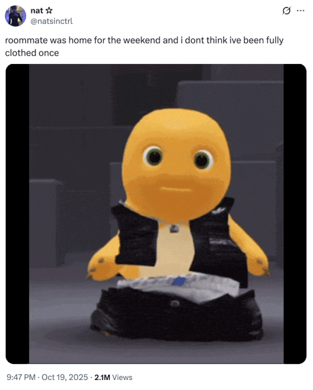 roommate was home for the weekend and i dont think ive been fully ...