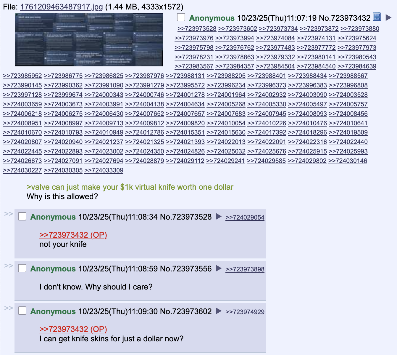 October 23rd, thread on 4chan's /v/ | Know Your Meme