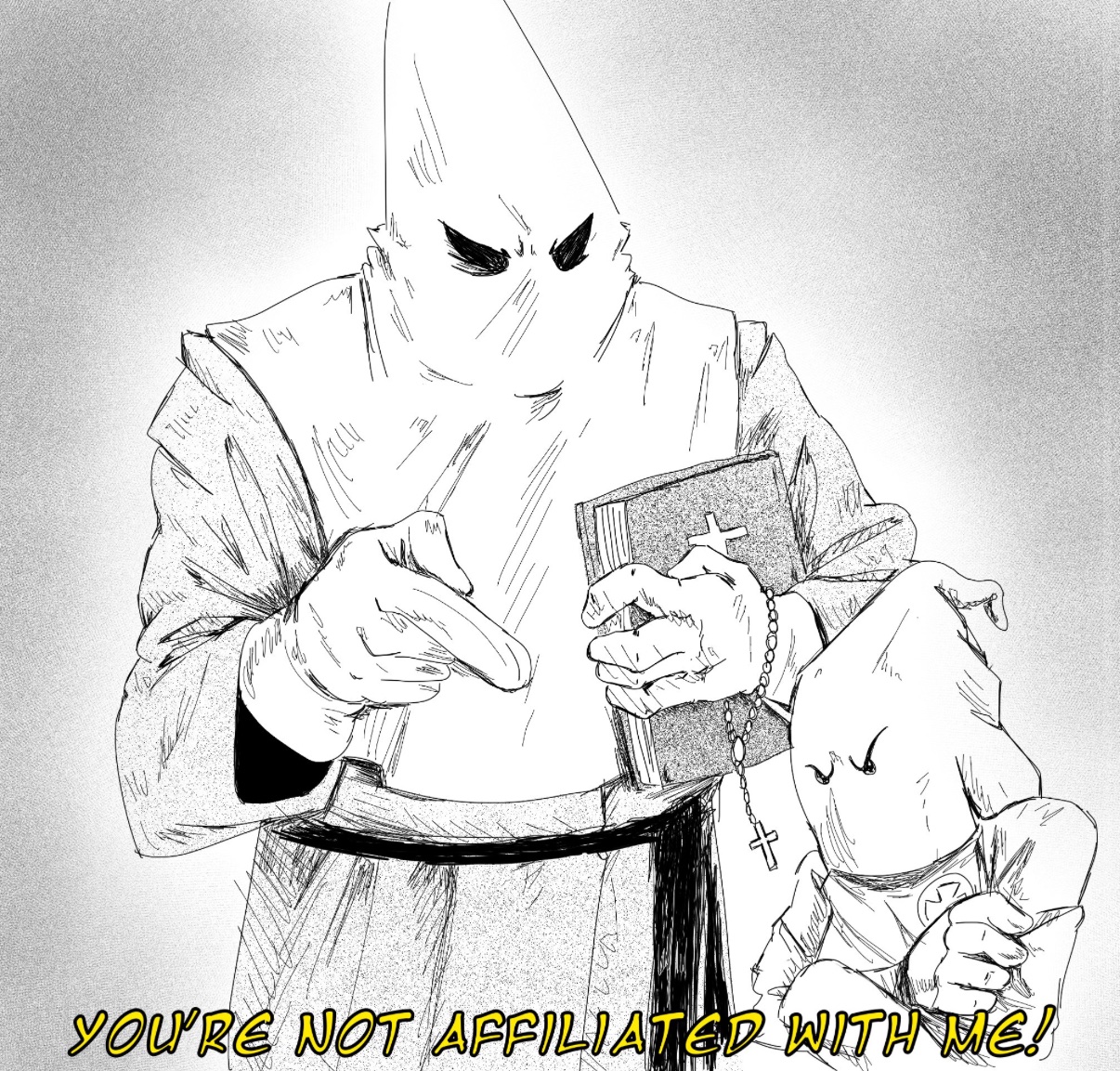 capirote scolds a klanman | Christianity | Know Your Meme