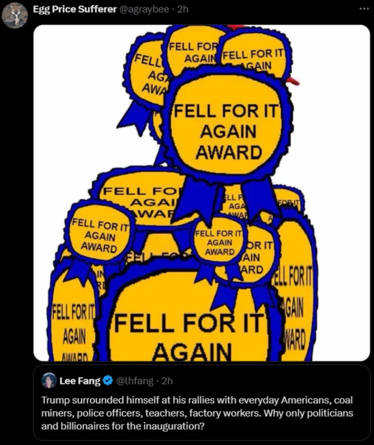 Fell for it again | Fell For It Again Award | Know Your Meme
