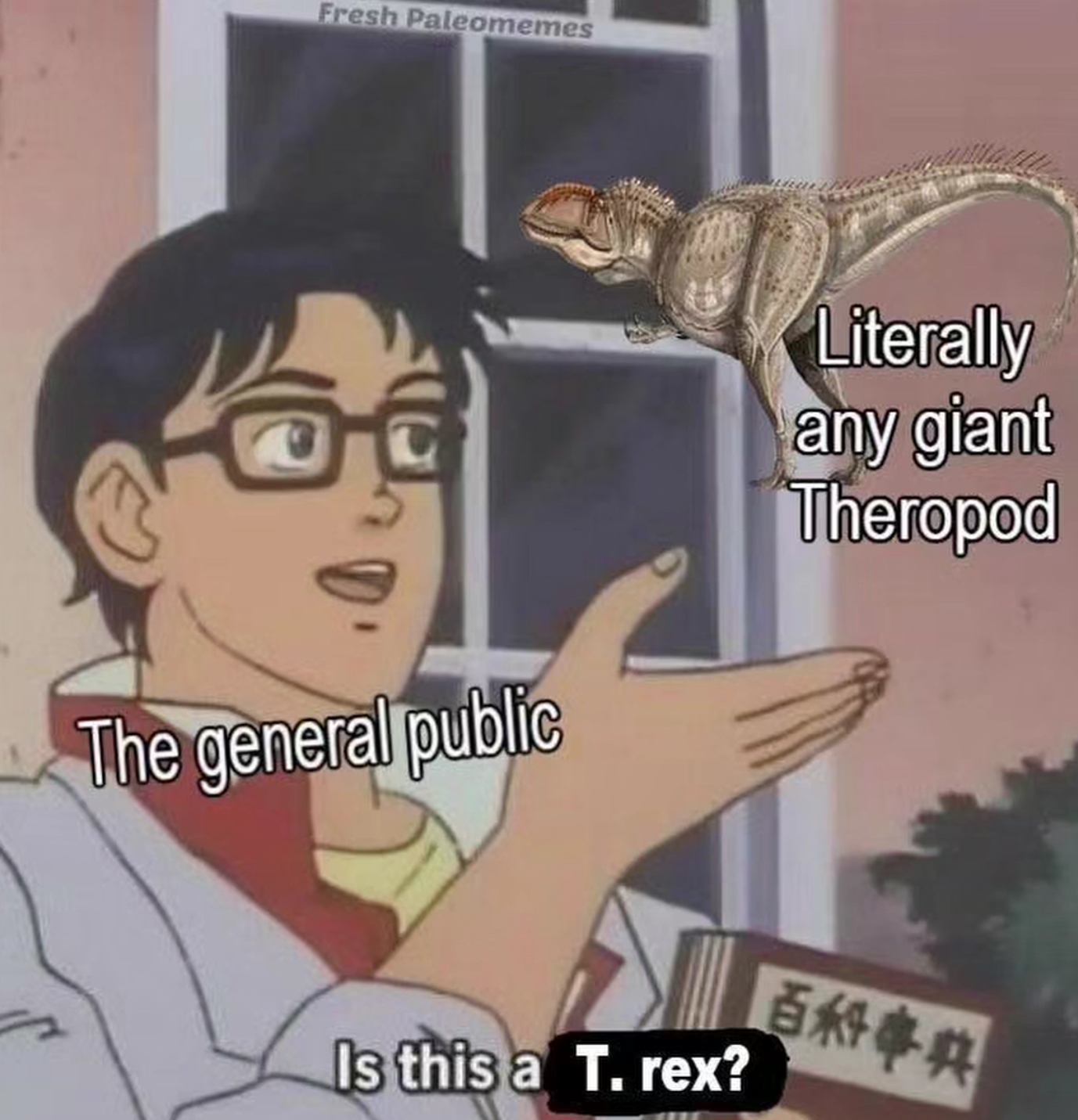 The general public when they see any giant theropod | Know Your Meme