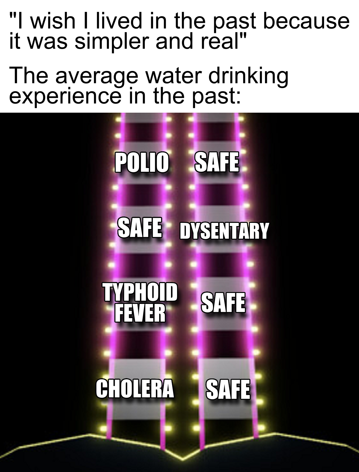 It was quite literally a game of Russian Roulette between refreshment ...