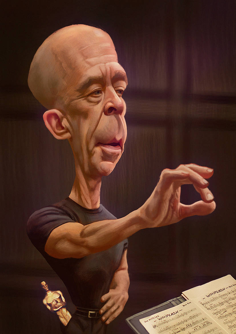 Original "Not Quite My Tempo" Caricature Artwork of J.K. Simmons | Not ...