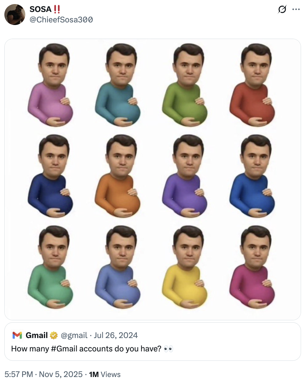 GMAIL: HOW MANY ACCOUNTS DO YOU HAVE? | Charlie Kirk Face Swaps ...