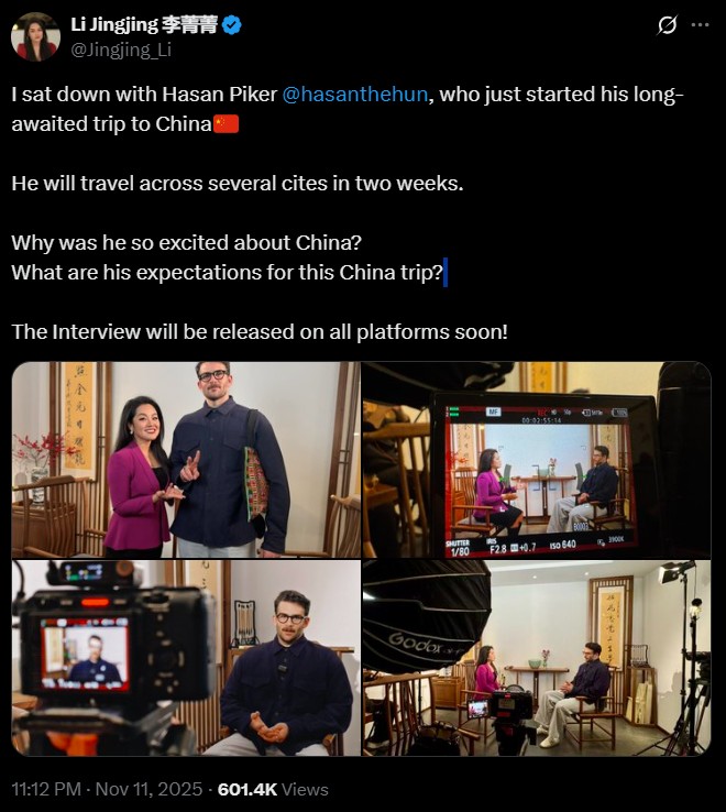 Li Jingjing Hasan Piker Interview | Hasan Piker China Trip / Tiananmen ...