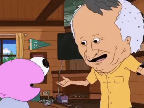 Alternate Impact Frame GIF (Pim and Mr. Boss, Smiling Friends ...