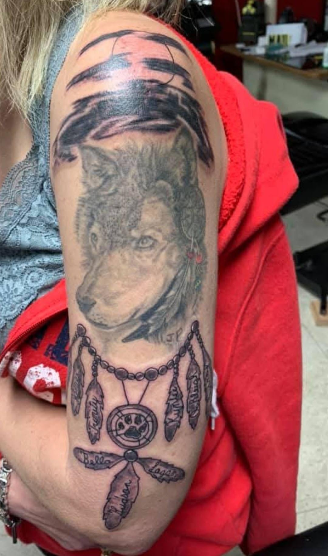 Another awkward wolf | Tattoo Fails | Know Your Meme