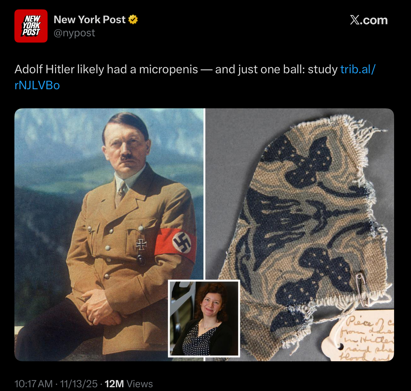He apparently had a micro pp | Adolf Hitler | Know Your Meme