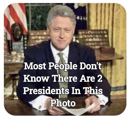 Turns out neither Monica Lewinsky nor Hillary Clinton was underneath ...
