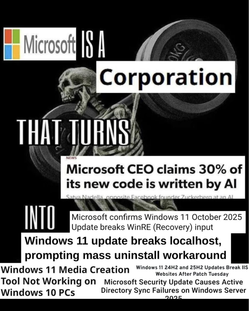 Microsoft is a corporation that turns products into broken products ...