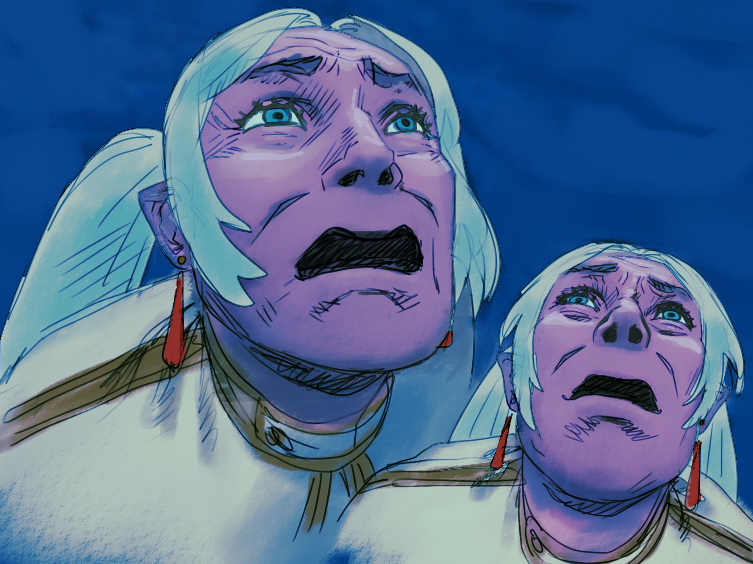 aewuhauyhdsaiuhsduh | Upward Angle Frieren Drawing / Frieren Looking Up ...