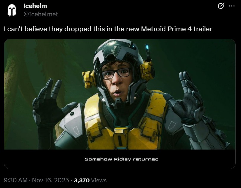 Can T Believe It Myles Mackenzie Metroid Prime 4 Know Your Meme
