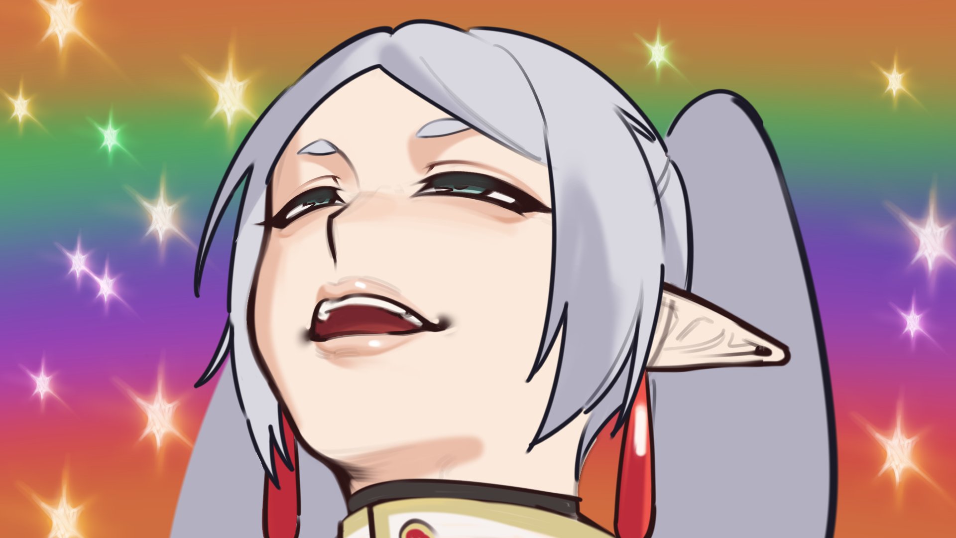 By cinko_draw | Upward Angle Frieren Drawing / Frieren Looking Up ...