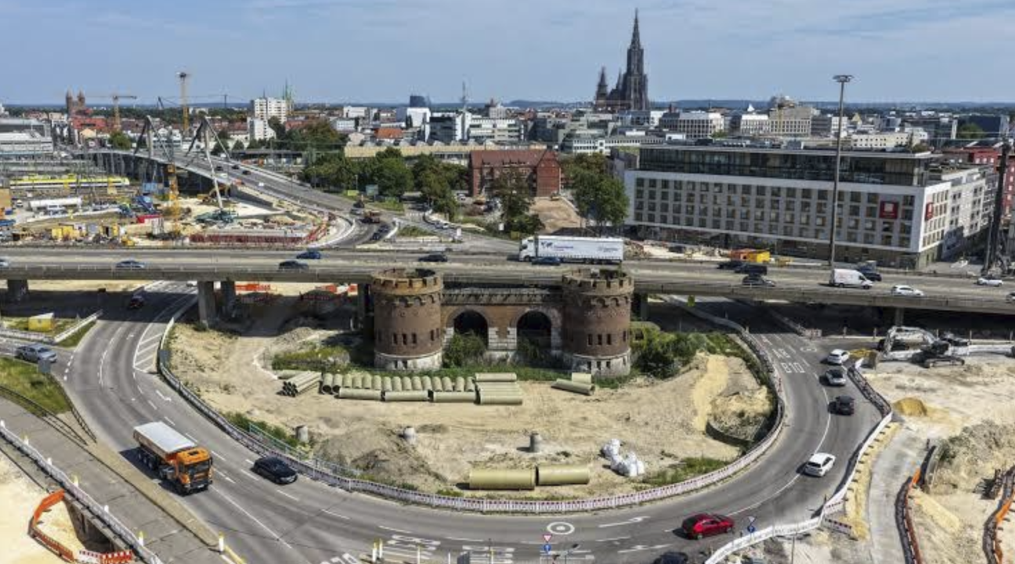 A highway built on a historical landmark in Ulm, Germany | Know Your Meme