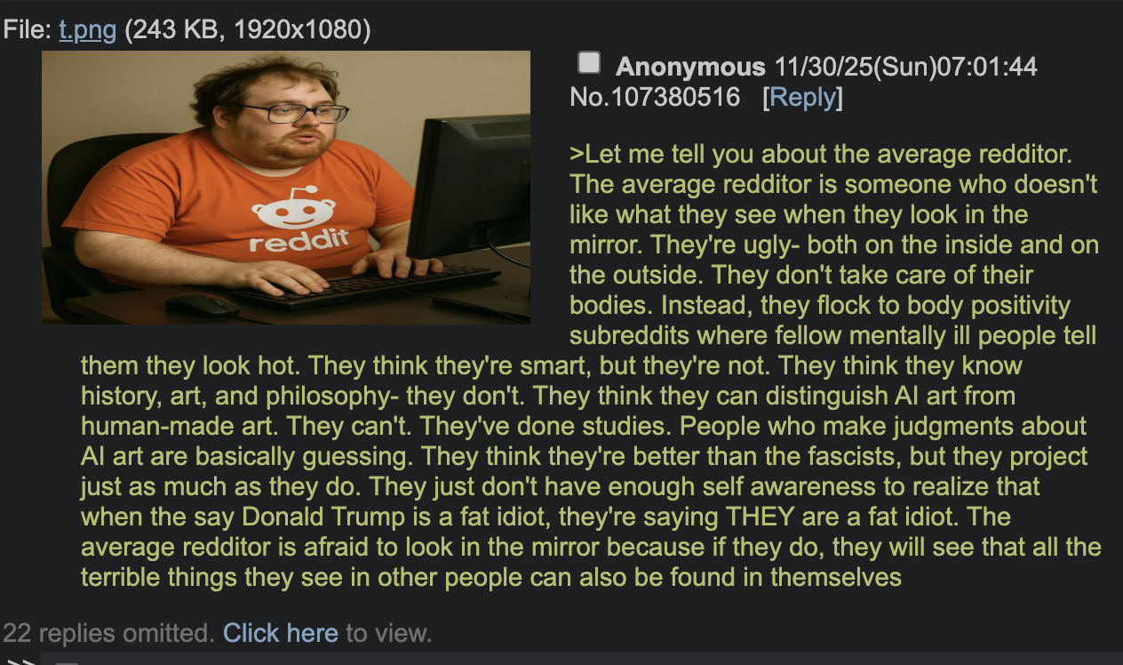 Anon on the average redditor | /r/Greentext | Know Your Meme