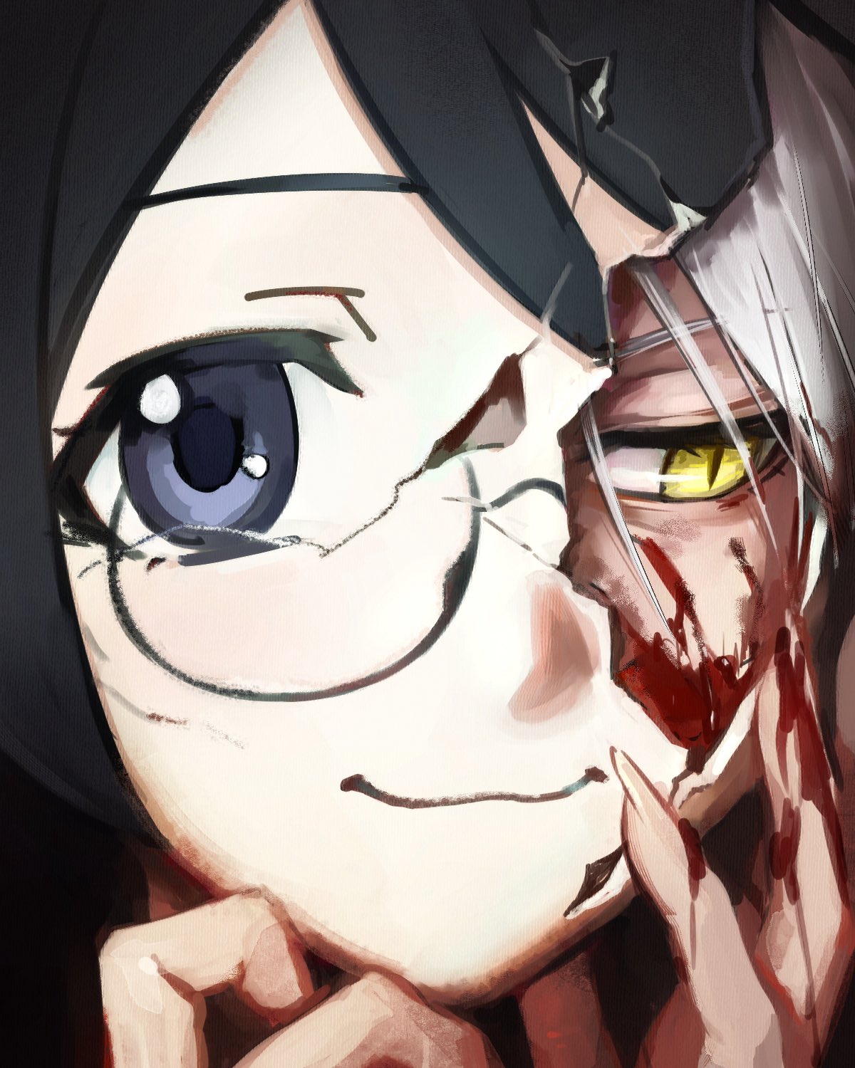 Tsubasa Hanekawa | Face Under Broken Mask Redraw Trend | Know Your Meme