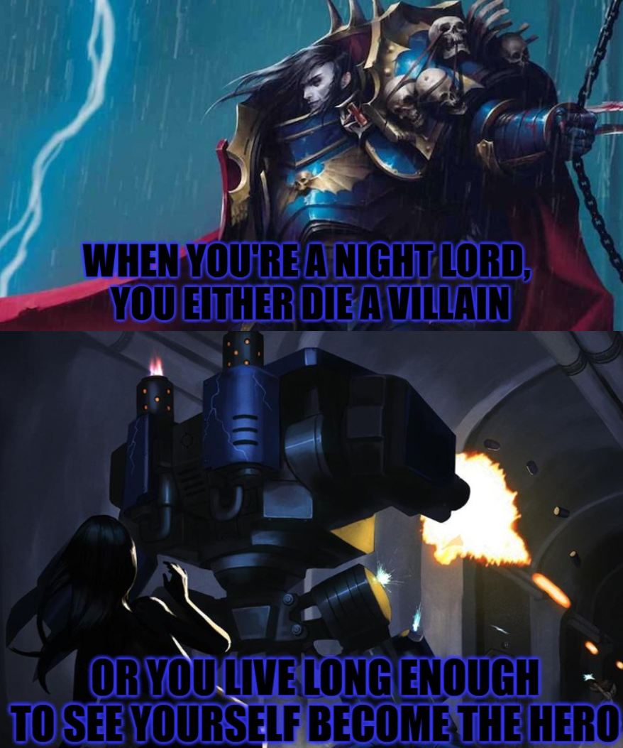 They have more similarities than just bats on their armor | /r/grimdank | Know Your Meme