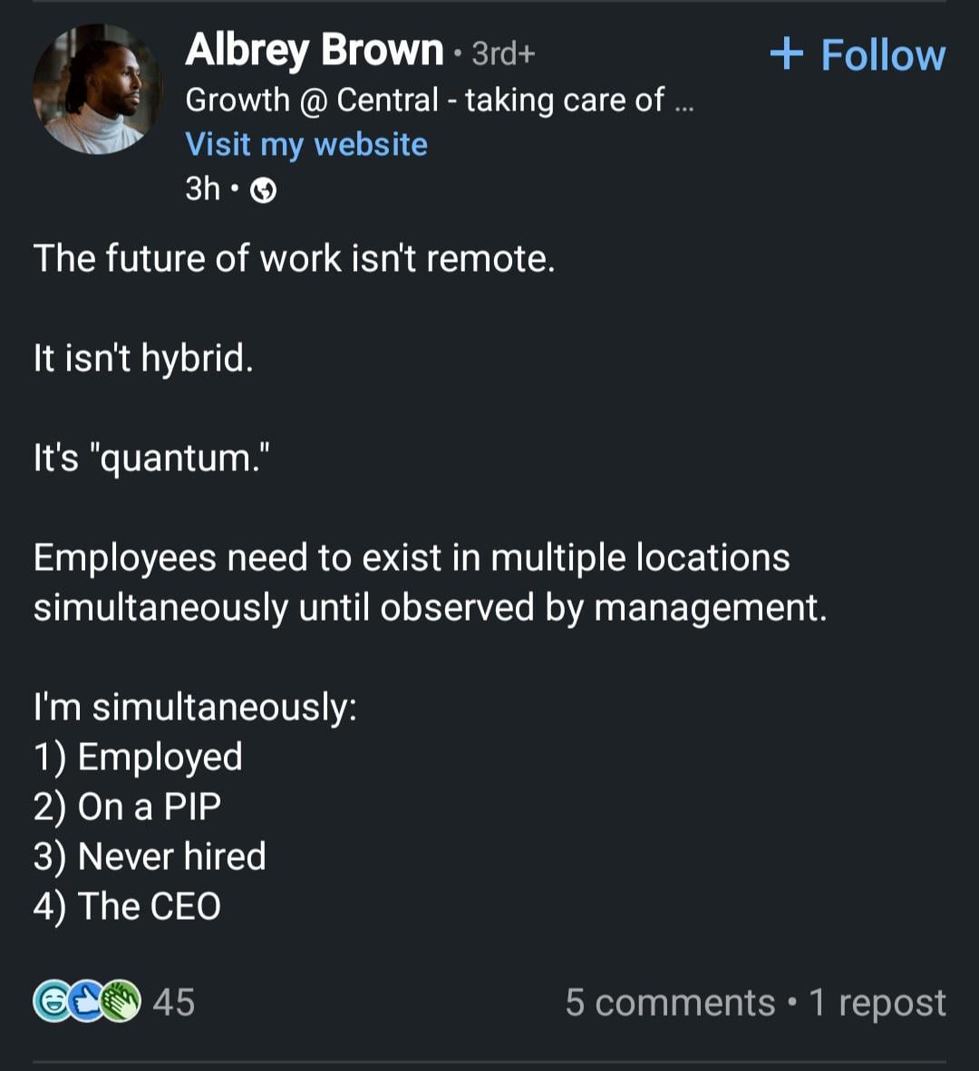 Hmmm... | /r/LinkedInLunatics / LinkedIn Lunatics | Know Your Meme