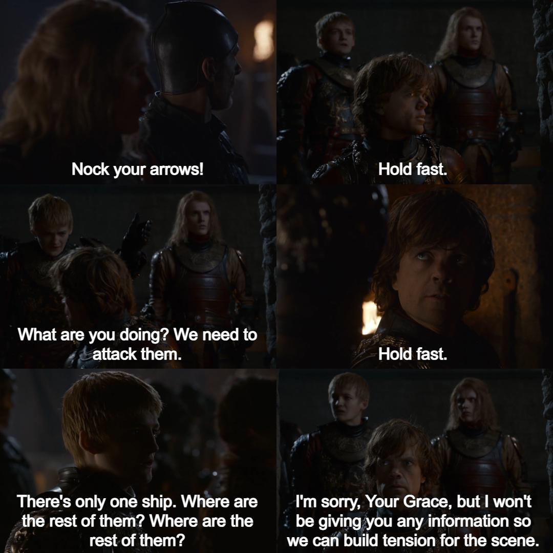 Hound, tell the Hand that his king has asked him a question | /r ...